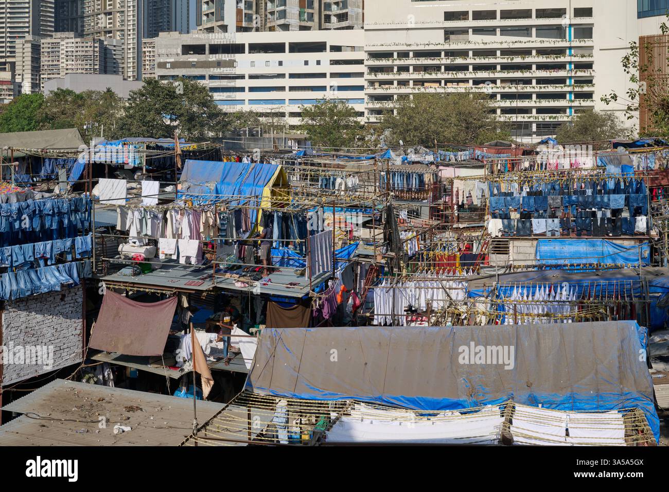 Dhobi Ghat is an open air laundry, Mahalaxmi Dhobi Ghat, Mumbai, Bombay ...