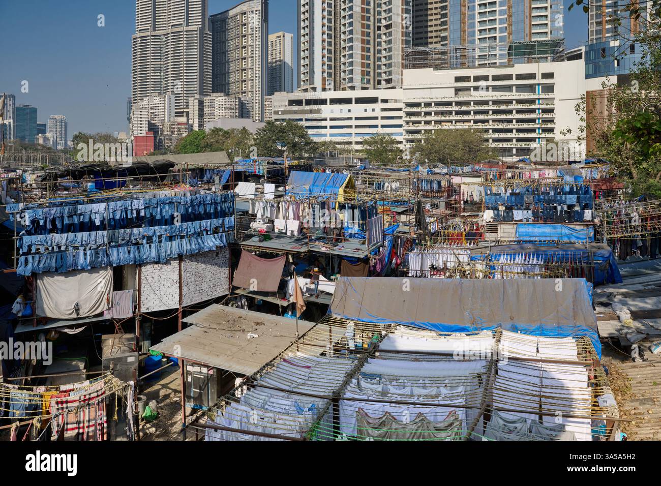Dhobi Ghat is an open air laundry, Mahalaxmi Dhobi Ghat, Mumbai, Bombay ...