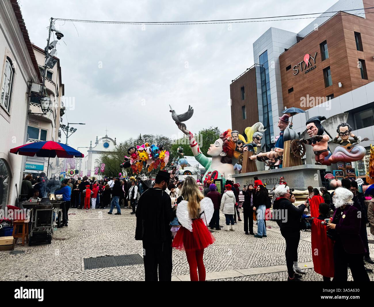 Torres Vedras, Portugal - March 04, 2025: Colorful street carnival in ...