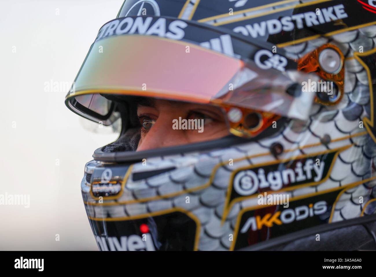 GEORGE RUSSELL (GBR) of Mercedes-AMG PETRONAS F1 Team #63 on the grid ...