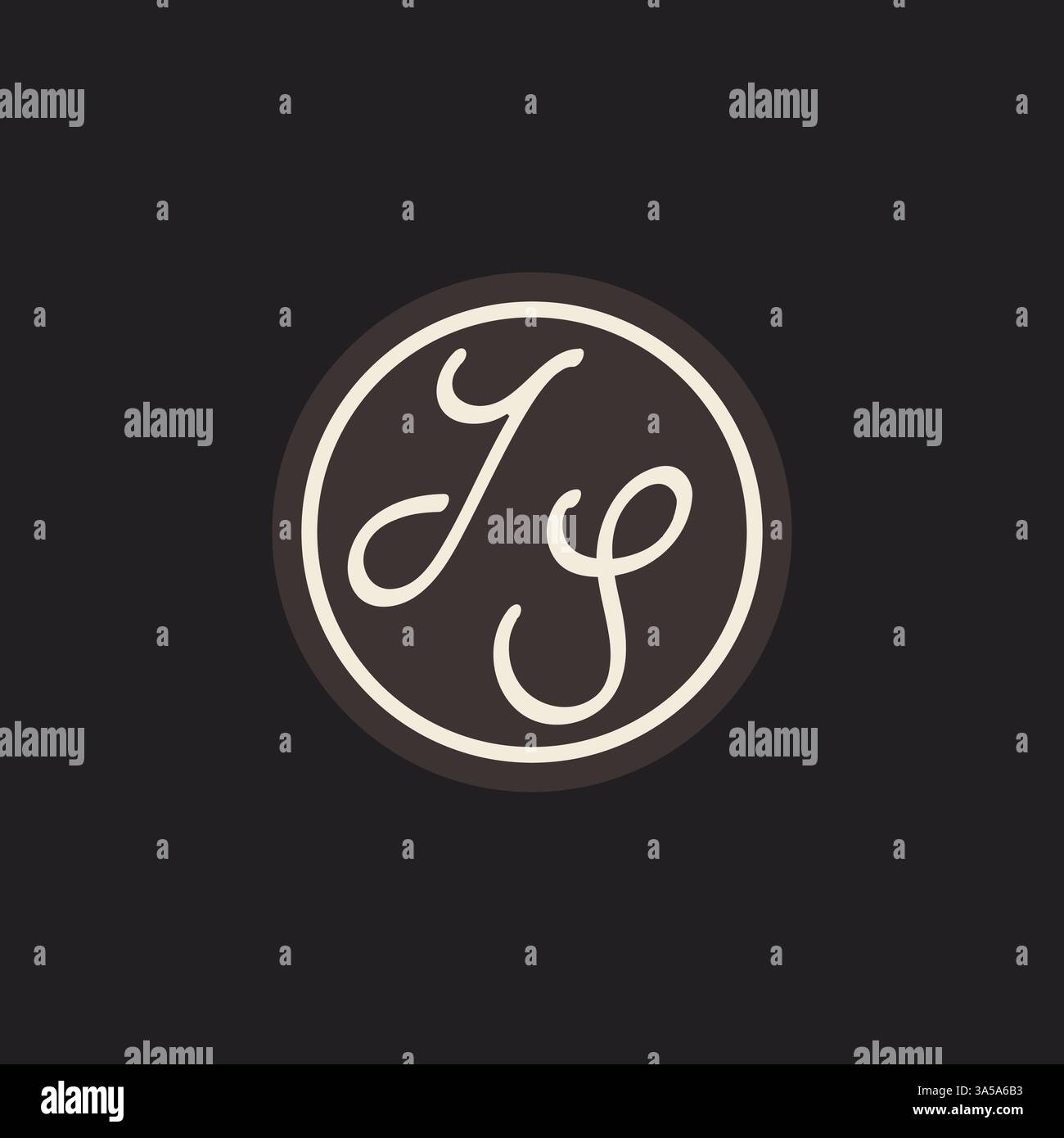 Initial letter IS monogram logo with simple and creative cirle line design ideas vector graphic ...