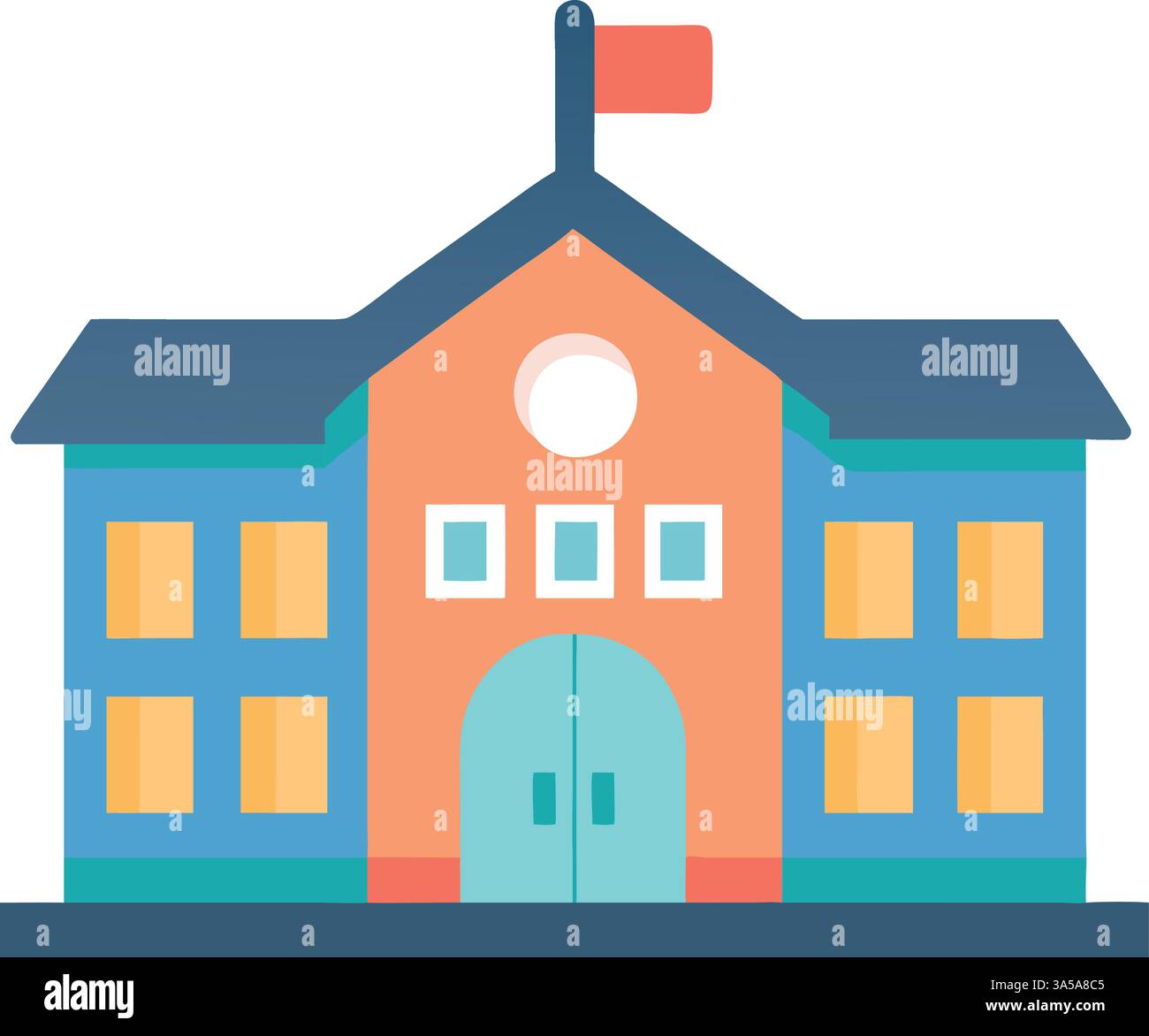 Building university school Cut Out Stock Images & Pictures - Alamy