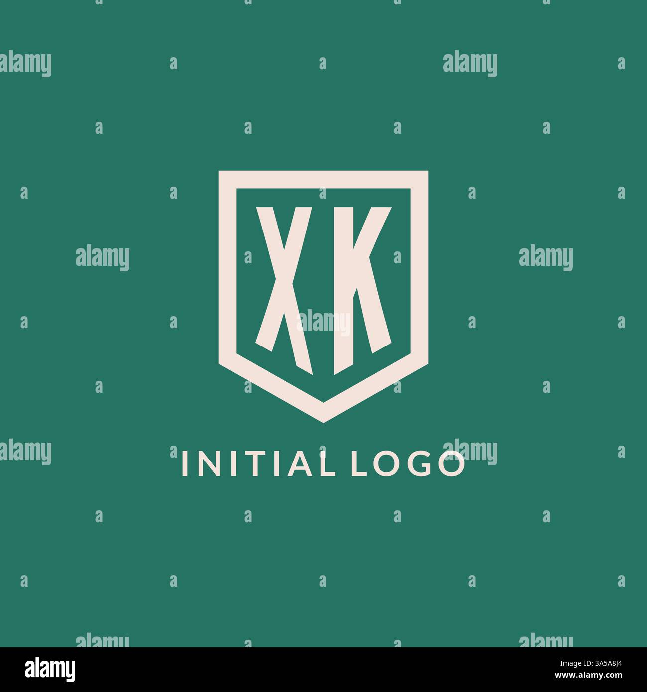XK initial logo monogram shield geometric shape design vector graphic Stock Vector Image & Art ...