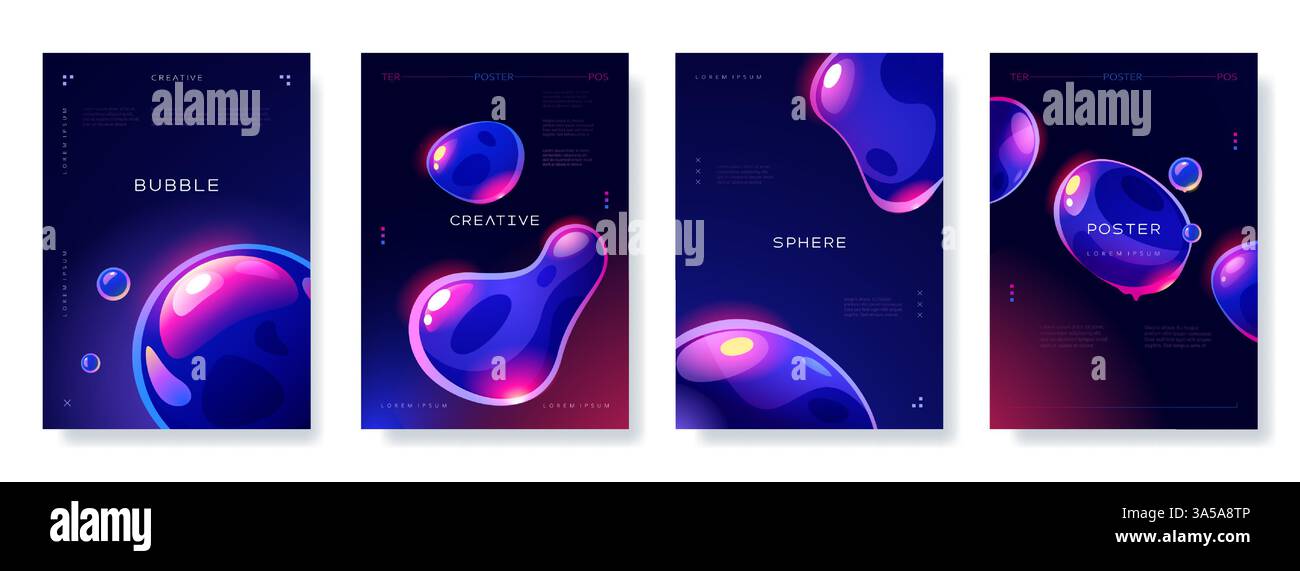 Abstract balls reflections Stock Vector Images - Alamy