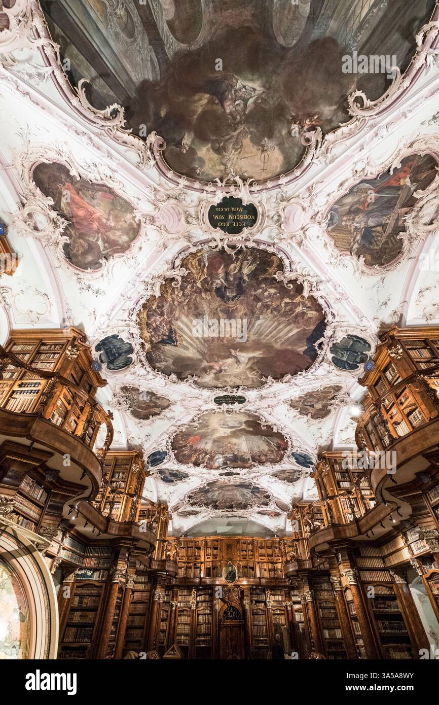 St Gallen library, St Gall library, St Gall abbey, Switzerland, Europe ...
