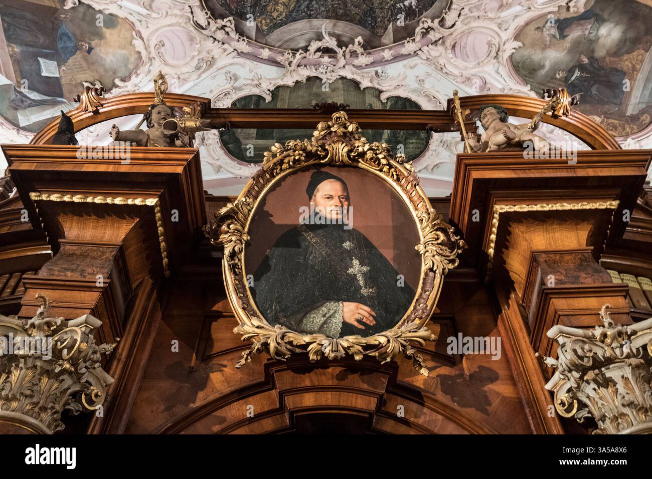 St Gallen library, St Gall library, St Gall abbey, Switzerland, Europe ...