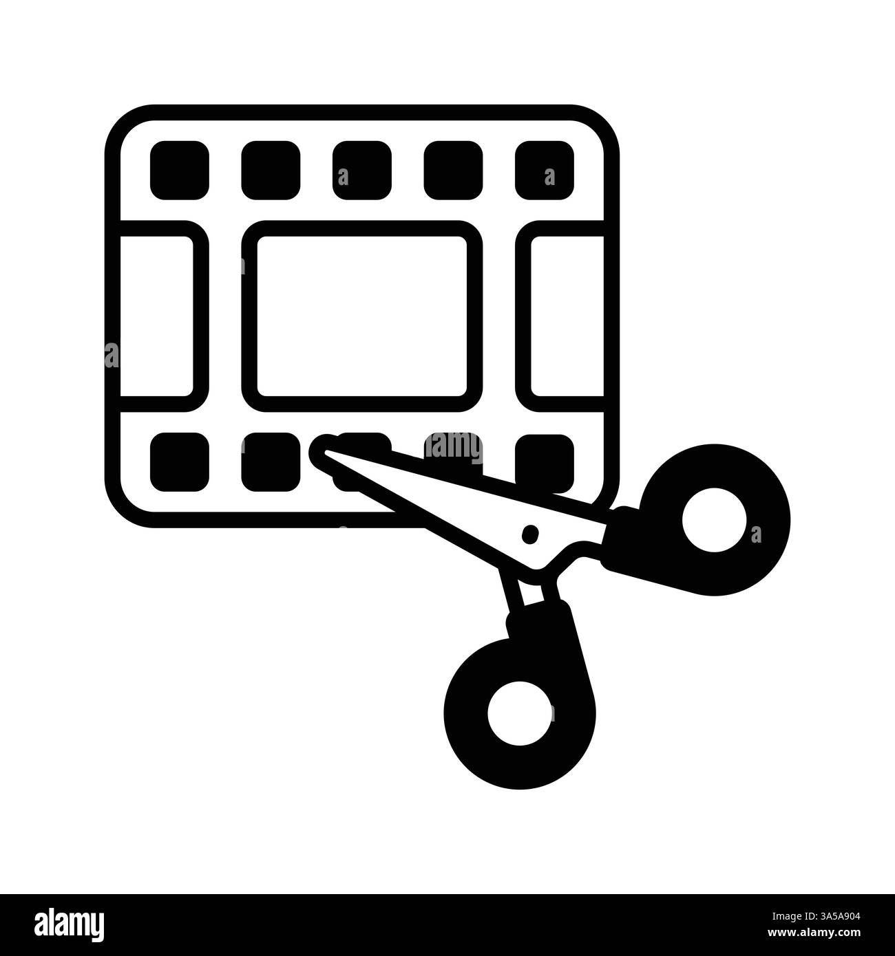 A video editing icon represents software features used for cutting ...