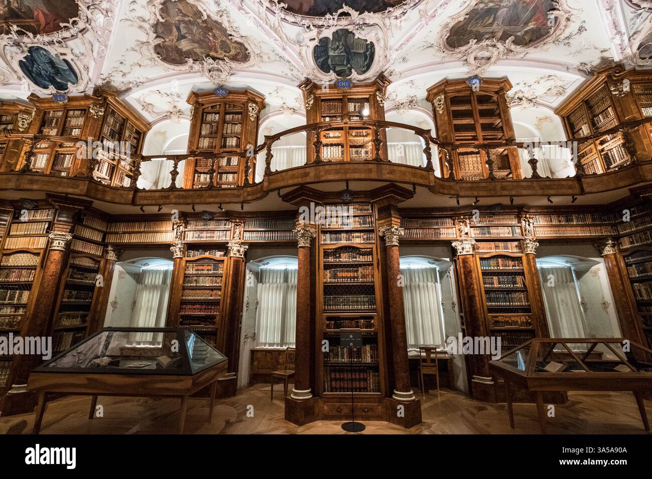 St Gallen library, St Gall library, St Gall abbey, Switzerland, Europe ...