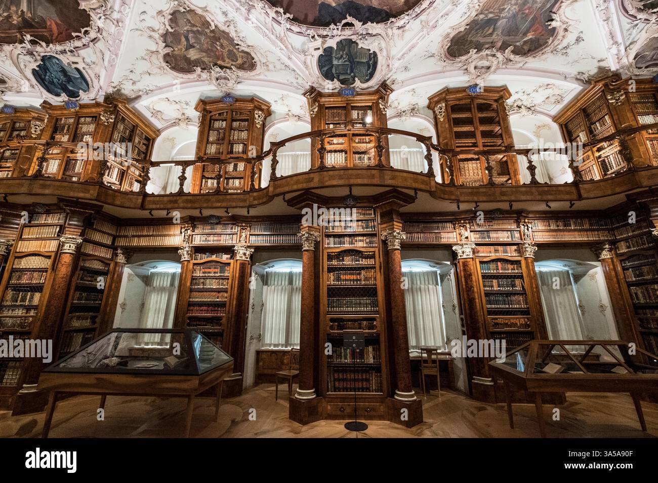 St Gallen library, St Gall library, St Gall abbey, Switzerland, Europe ...