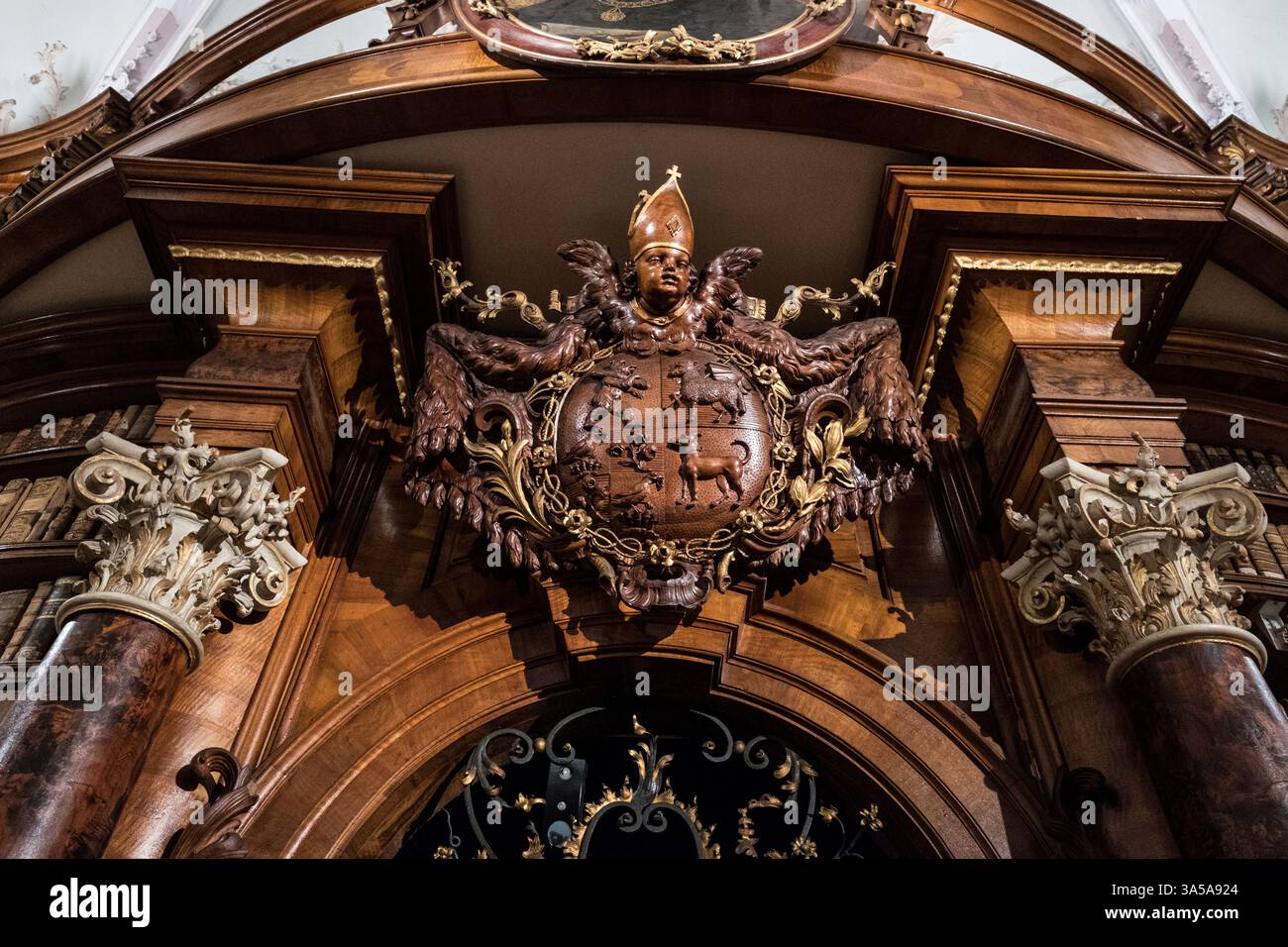 St Gallen library, St Gall library, St Gall abbey, Switzerland, Europe ...