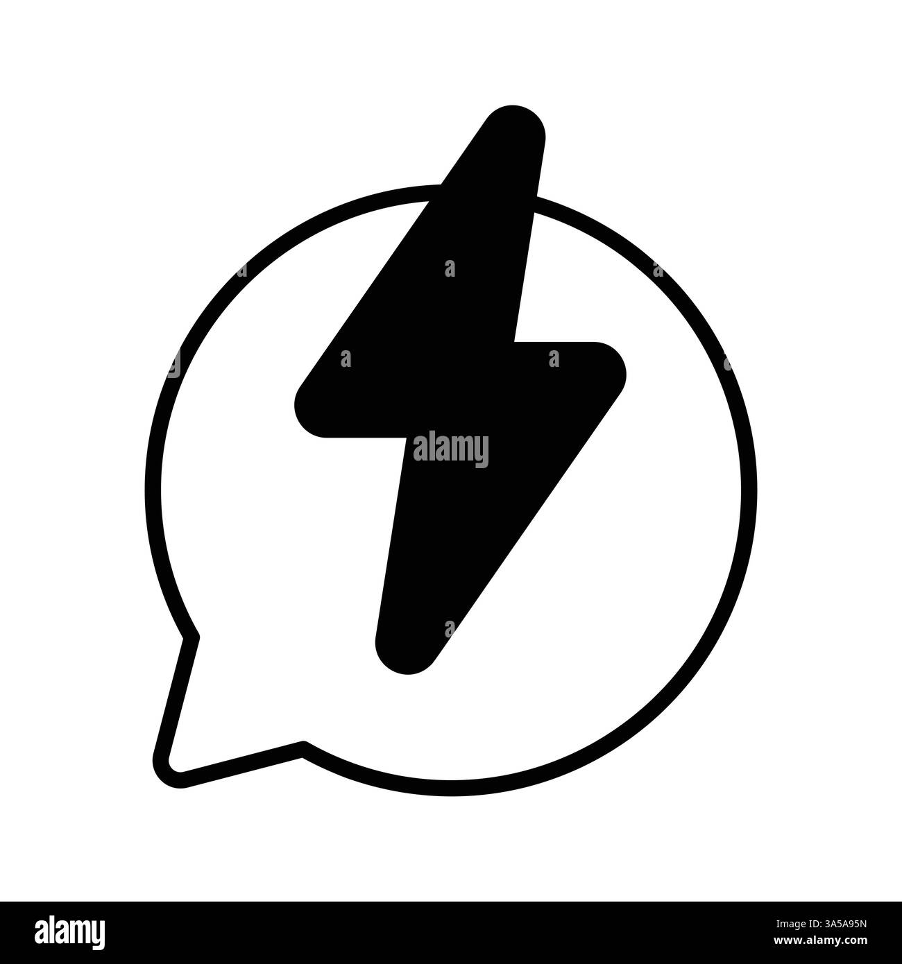 Messenger app icon vector design in editable style Stock Vector Image ...