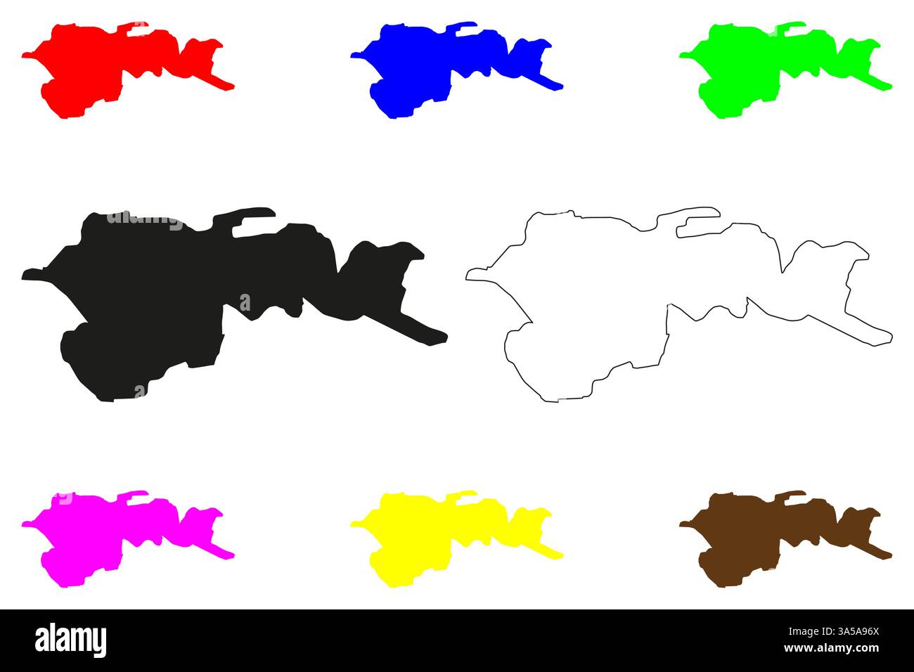 Bhusawal city (Republic of India, State of Maharashtra) map vector ...