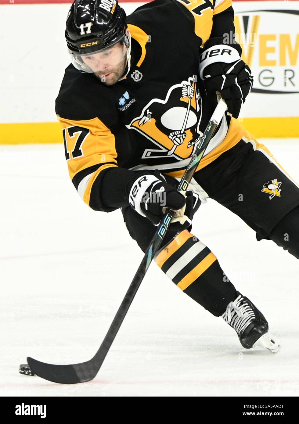 Pittsburgh Penguins right wing Bryan Rust (17) during the second period ...