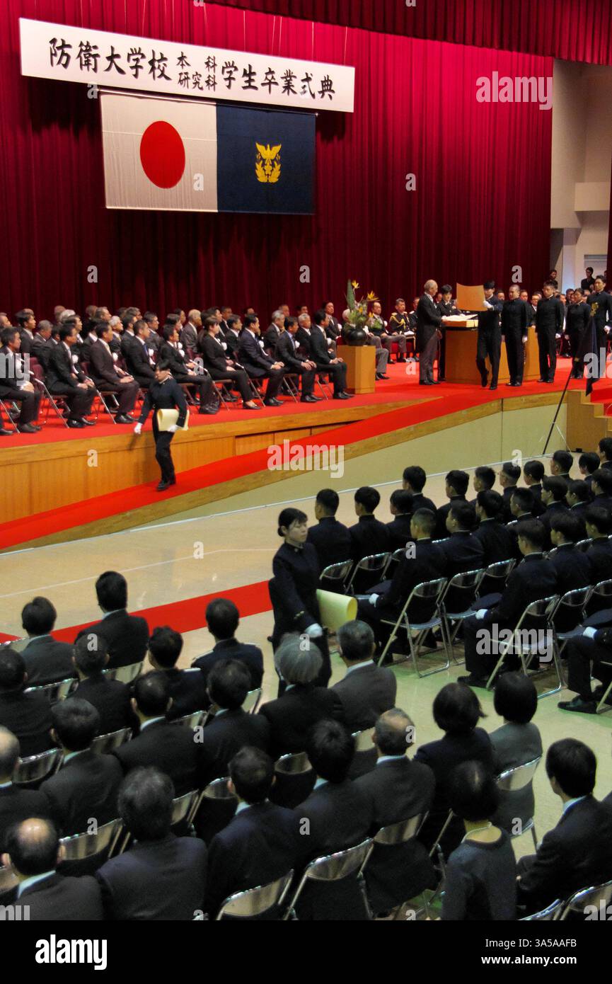 Yokosuka, Japan. 22nd Mar, 2025. Graduates of Japan's National Defense ...