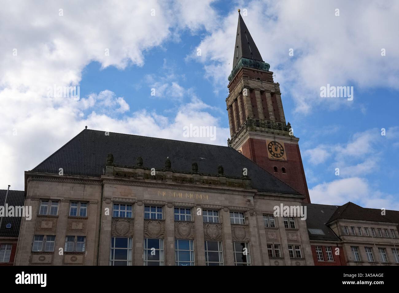 Kiel, Germany 15 March 2025, The imposing Kiel Rathaus stands tall ...