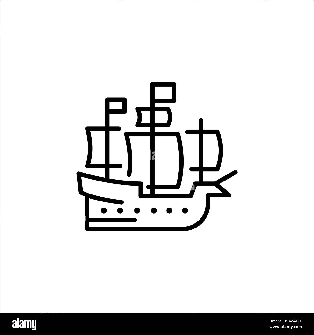 Sailing Ship Icon Stock Vector Image & Art - Alamy