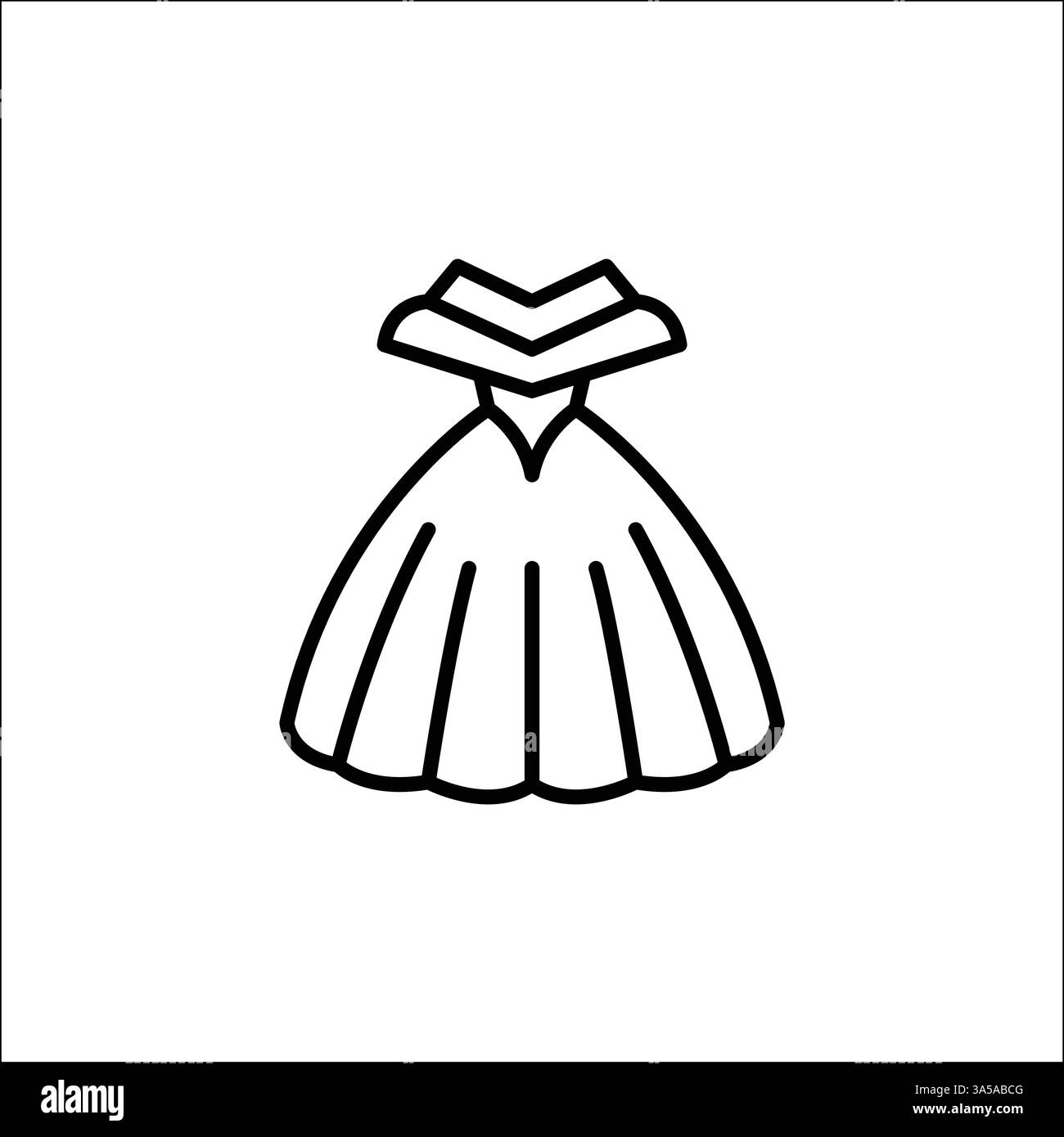 Ball gown icon Black and White Stock Photos & Images - Alamy