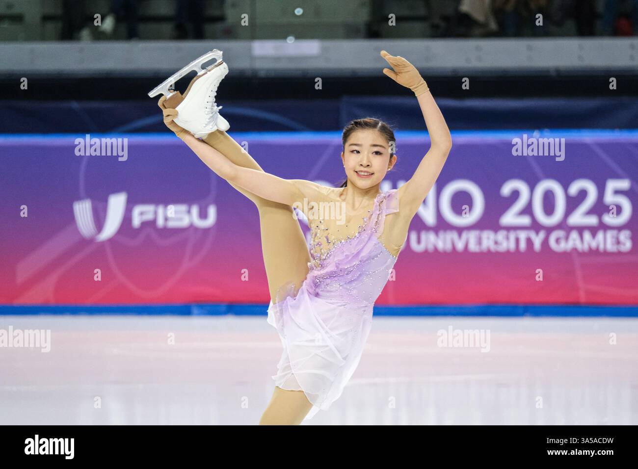 Mone Chiba of Japan seen in action during the Exhibition Gala of Figure ...