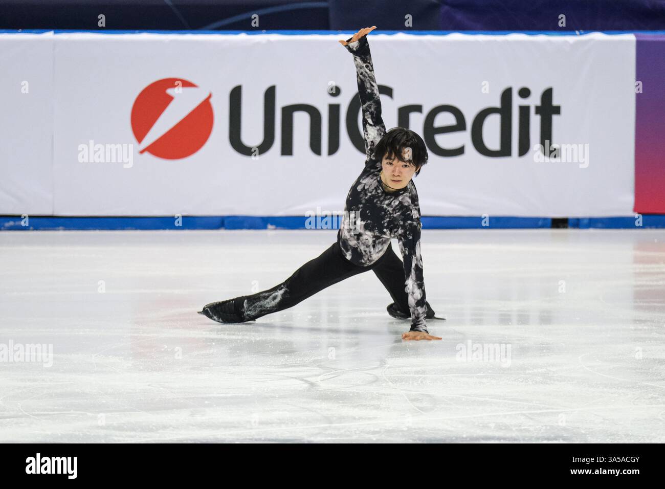 Yuma Kagiyama of Japan seen in action during the Exhibition Gala of ...