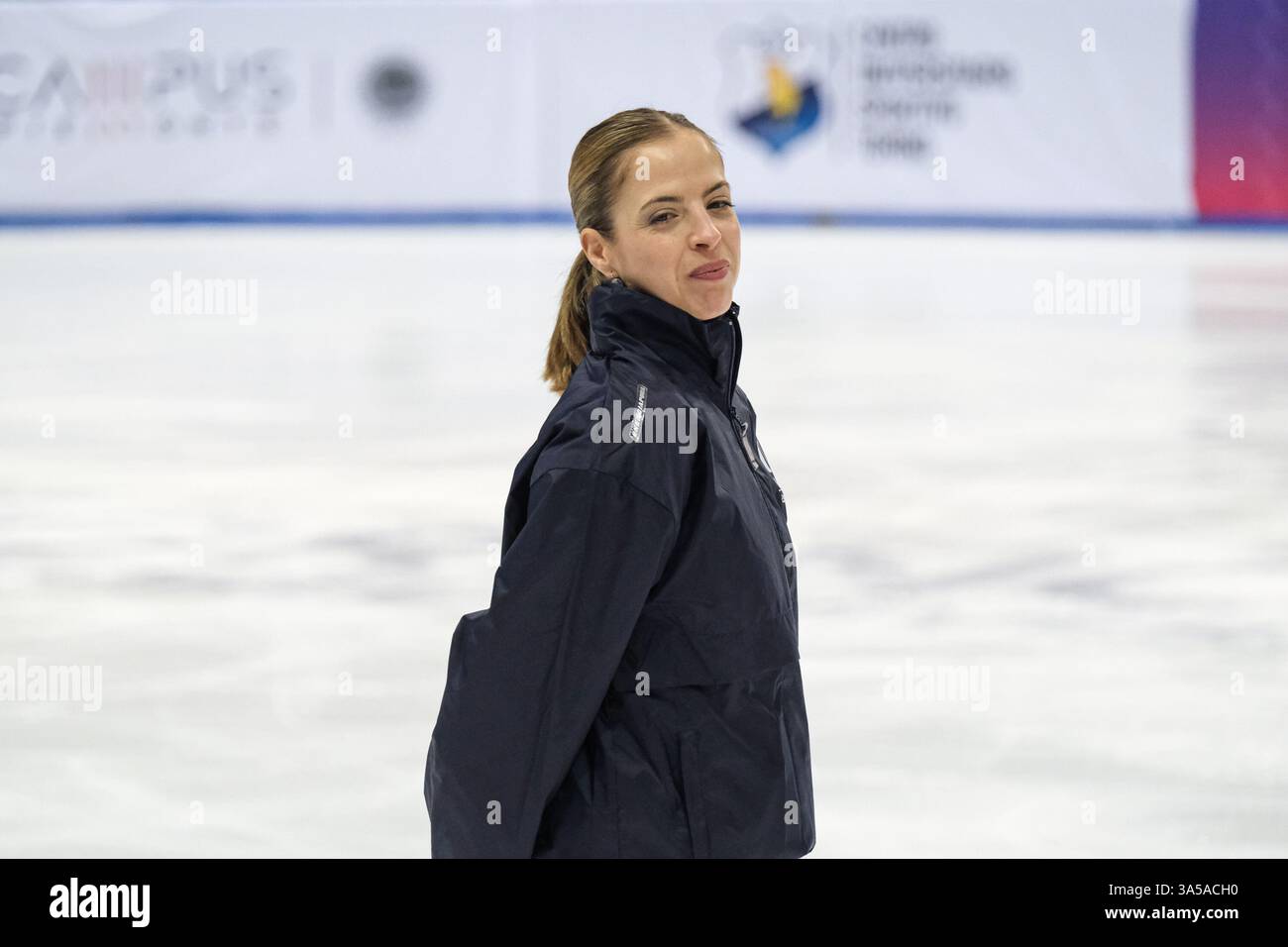 Carolina Kostner seen during the Exhibition Gala of Figure Skating at ...