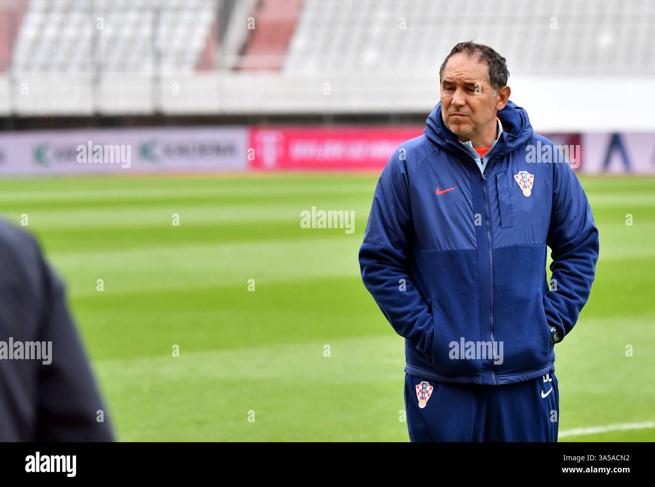 Split, Croatia. 22nd Mar, 2025. Drazen Ladic of Croatia national ...