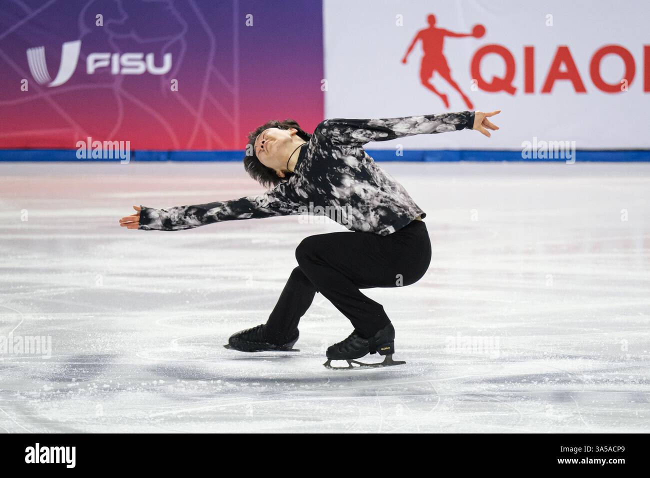 Yuma Kagiyama of Japan seen in action during the Exhibition Gala of ...