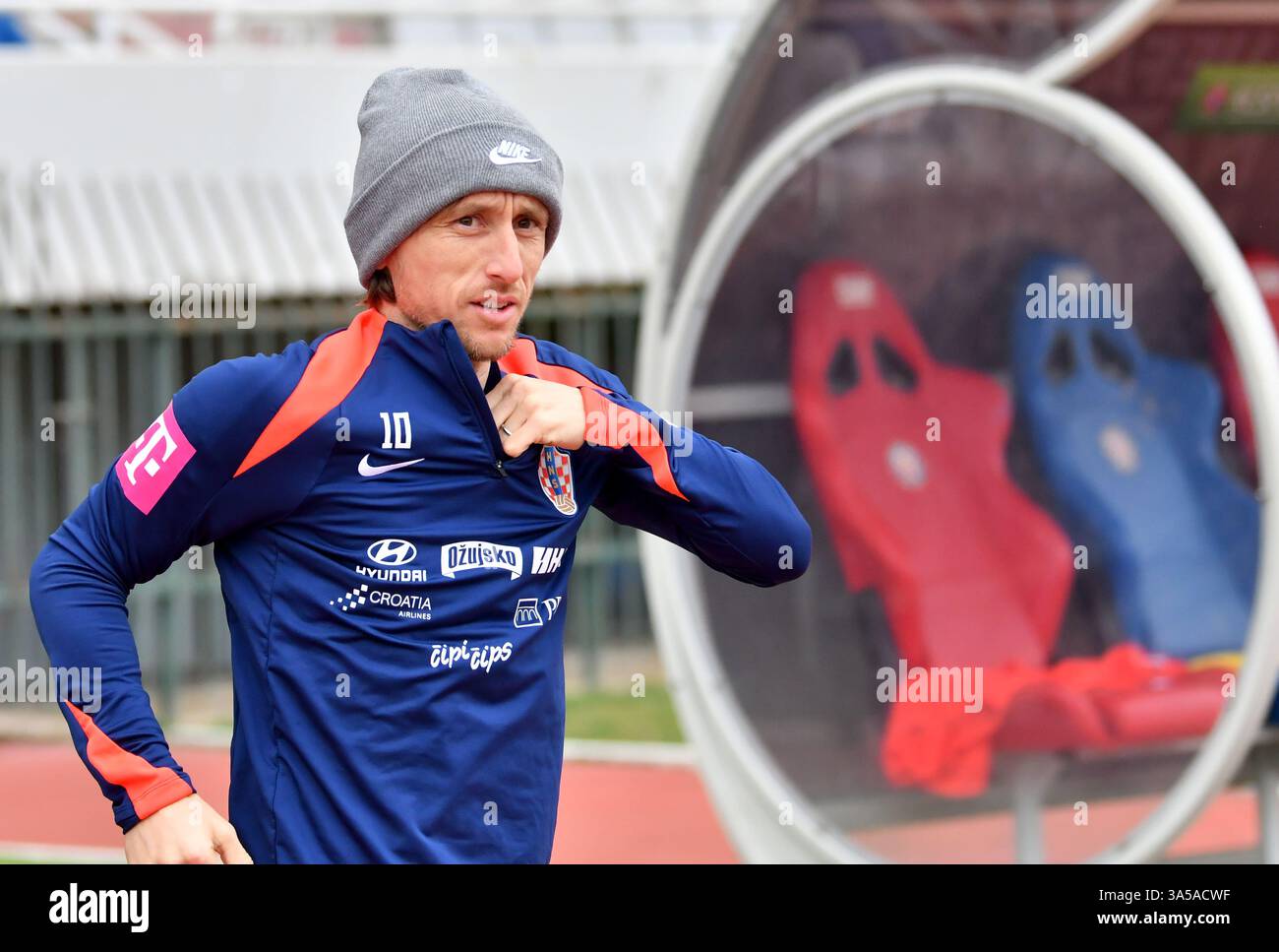 Split, Croatia. 22nd Mar, 2025. Luka Modric of Croatia national ...