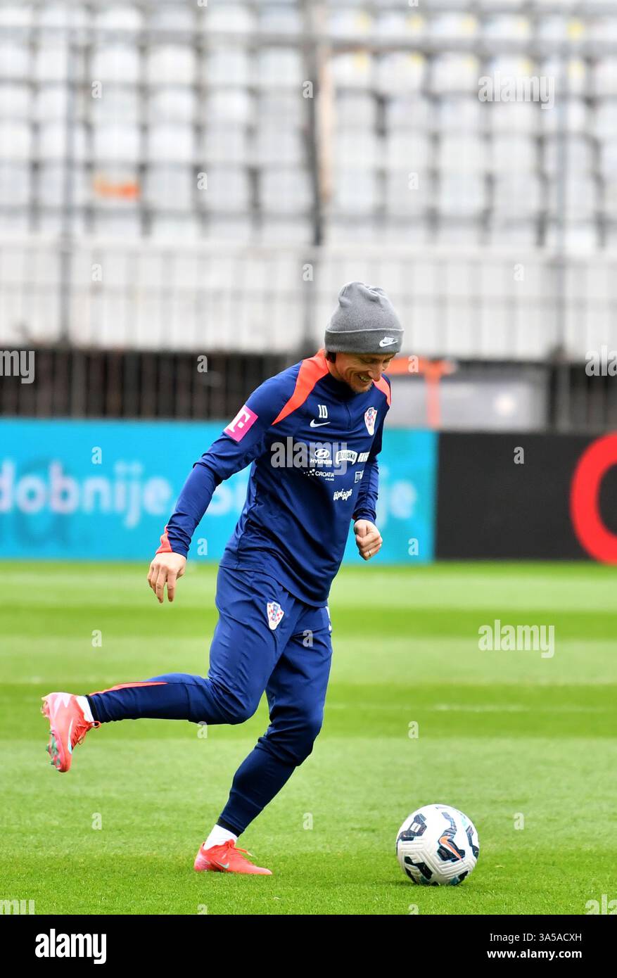 Split, Croatia. 22nd Mar, 2025. Luka Modric of Croatia national ...