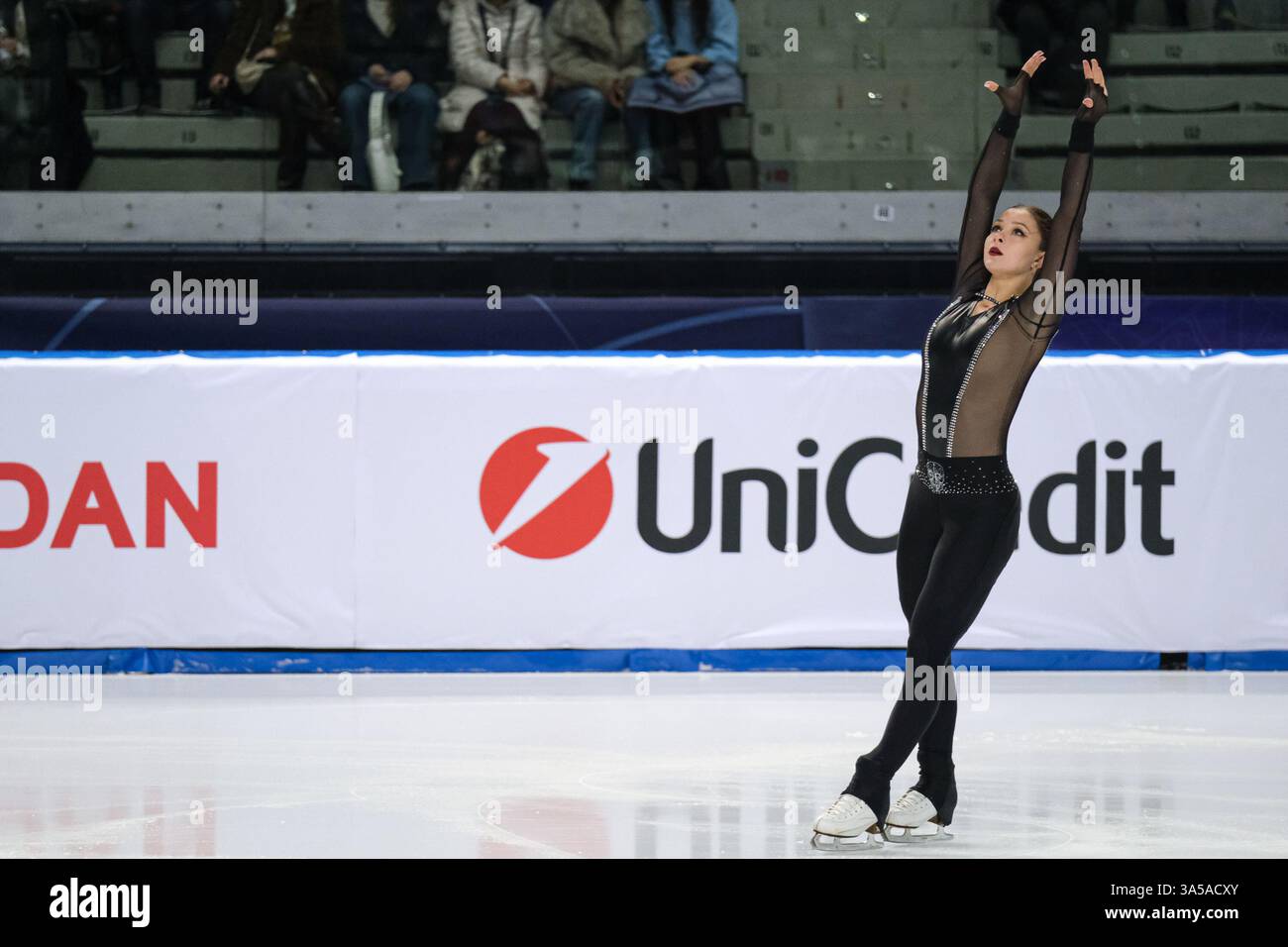 Sofia Samodelkina of Kazakhstan seen in action during the Exhibition Gala of Figure Skating at ...