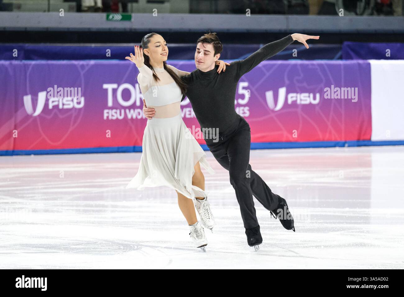 Turin, Italy. 19th Jan, 2025. Carlotta Argentieri (L) and Francesco ...