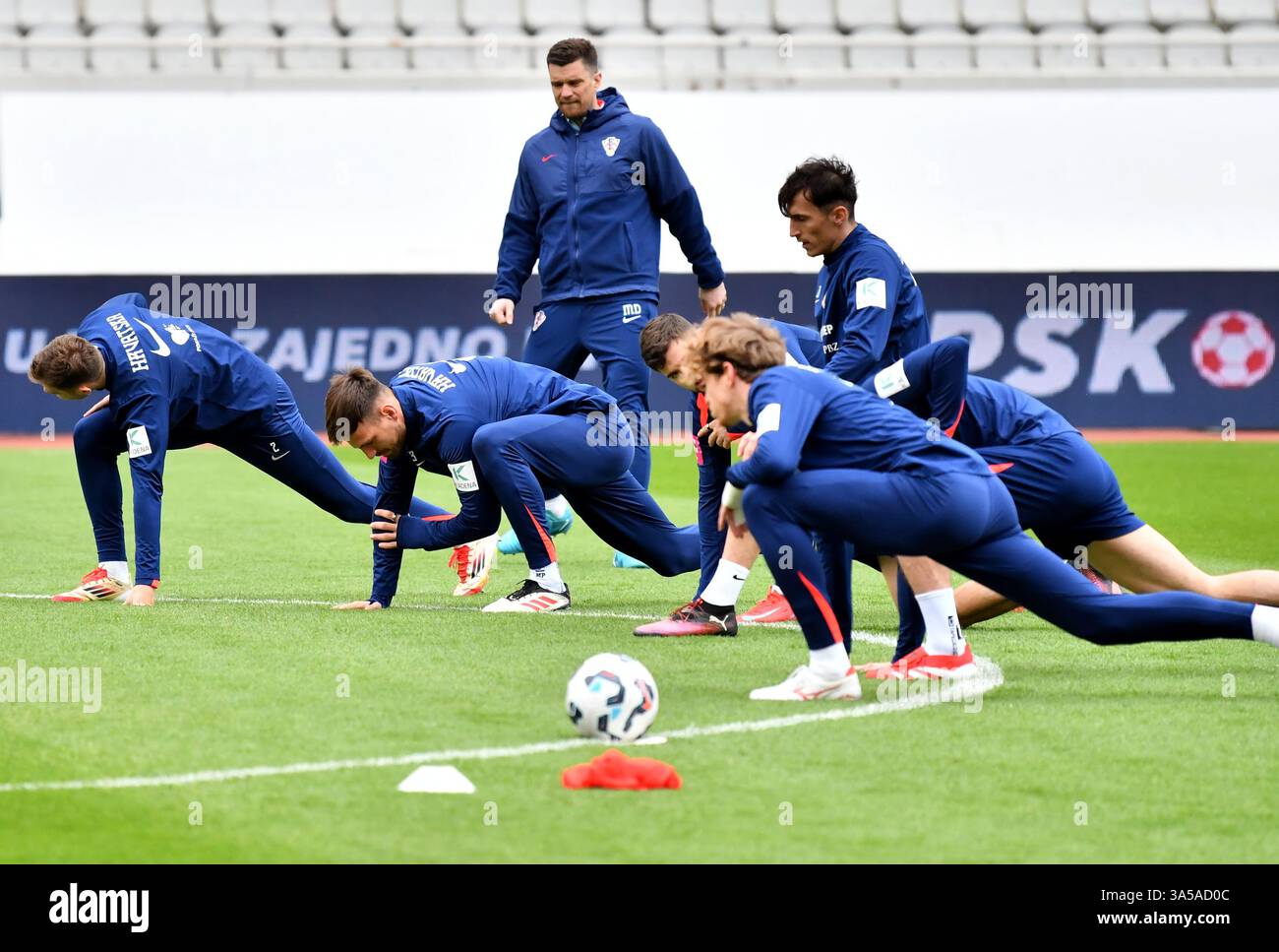 Split, Croatia. 22nd Mar, 2025. Marin Pongracic and Marin Dadic and ...