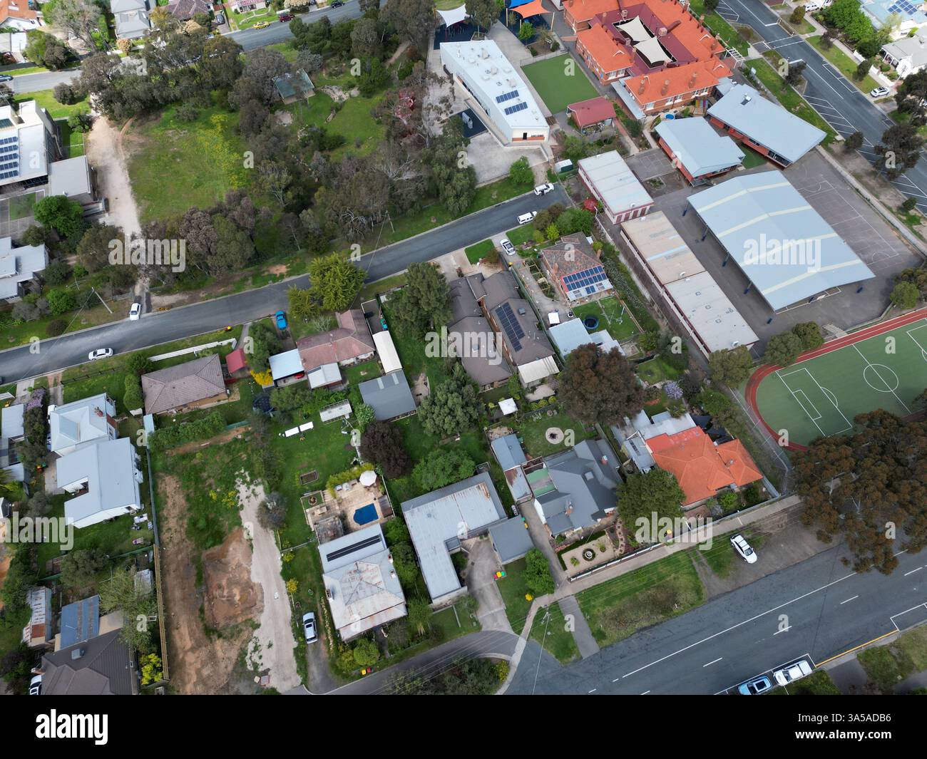 aerial view of Quarry Hill Primary School Stock Photo - Alamy