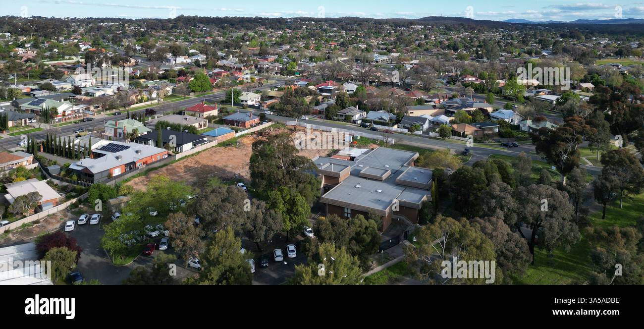 aerial view of Bendigo Stock Photo - Alamy