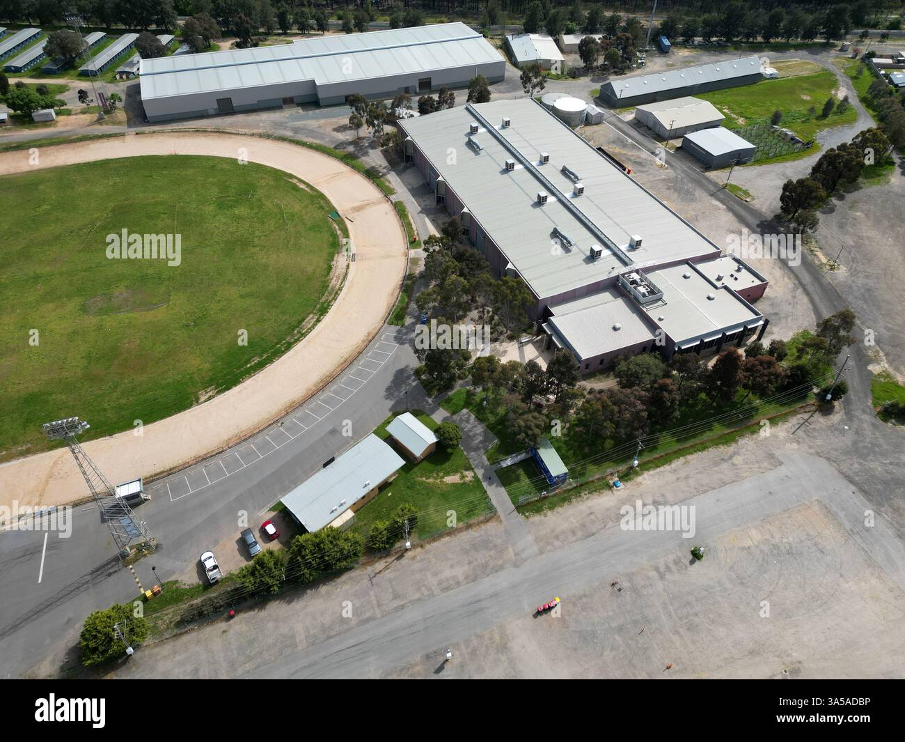 aerial view of Bendigo International Raceway track, Marong Raceway ...