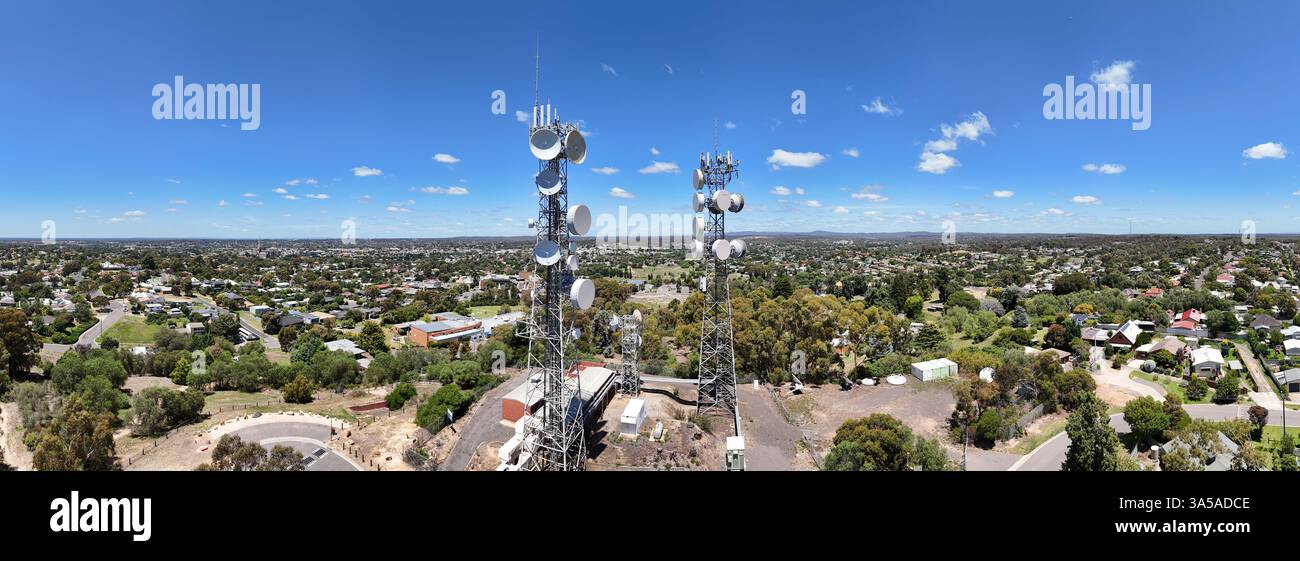 Bendigo City landscape Central Victoria, Australia Stock Photo - Alamy