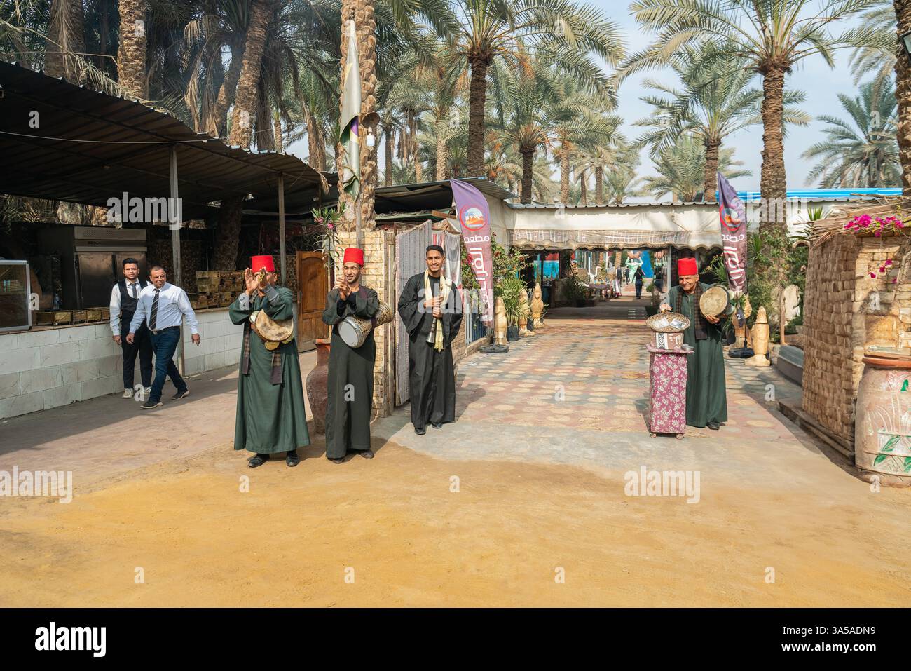 Cairo, Egypt - January 14, 2025: Restaurant staff dressed in ...