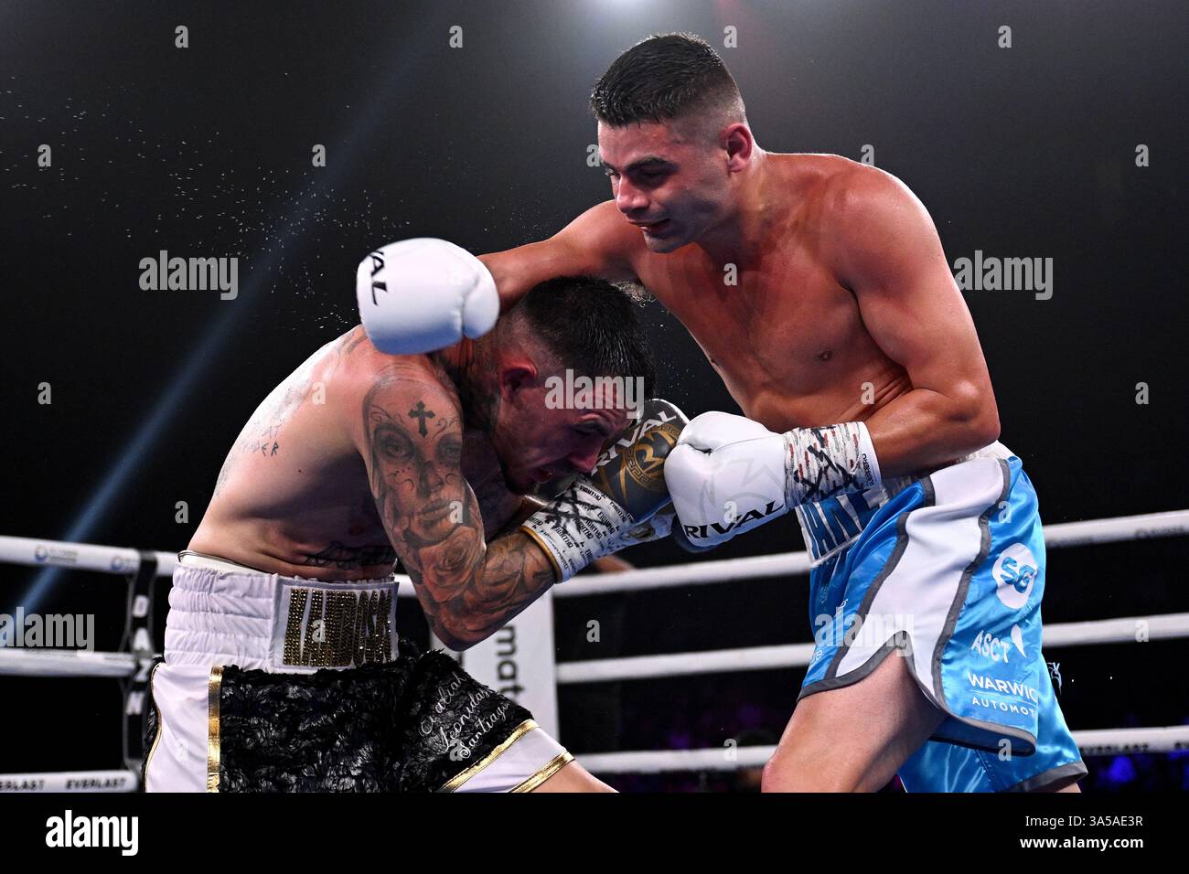 Sydney, Australia. 22nd Mar, 2025. George Kambosos Jr (left) and Jack ...
