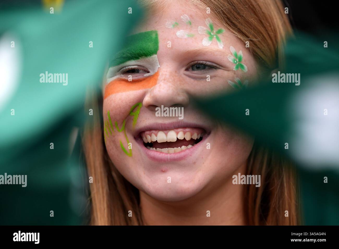 Ireland fans in the stands before the Guinness Women's Six Nations ...