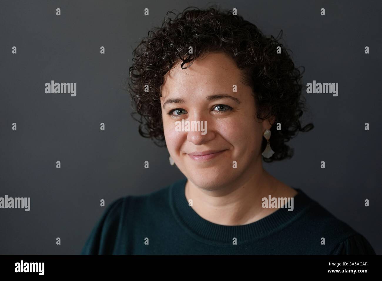 Hannah Jones poses for a portrait at home near Philadelphia, Wednesday ...