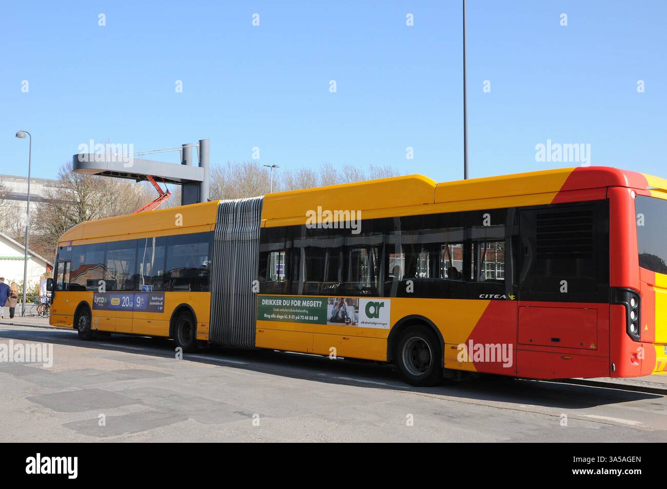 Copenhagen/ Denmark/22 MARCH 2025/2A route vdl motory bus is recharging ...