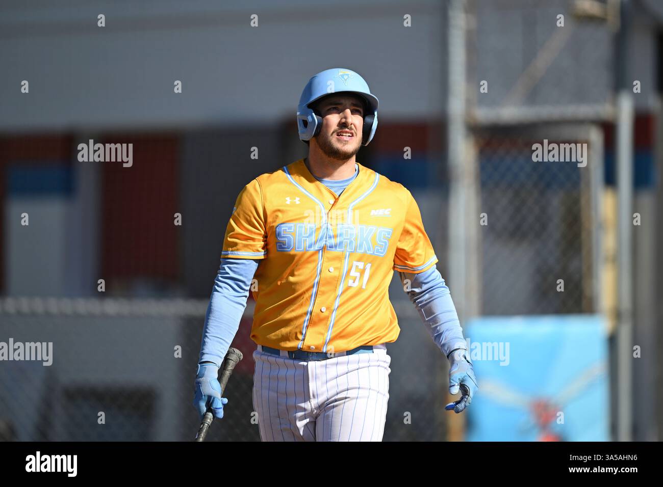 LIU's Joe Durso during an NCAA baseball game on Friday, March 21, 2025 ...