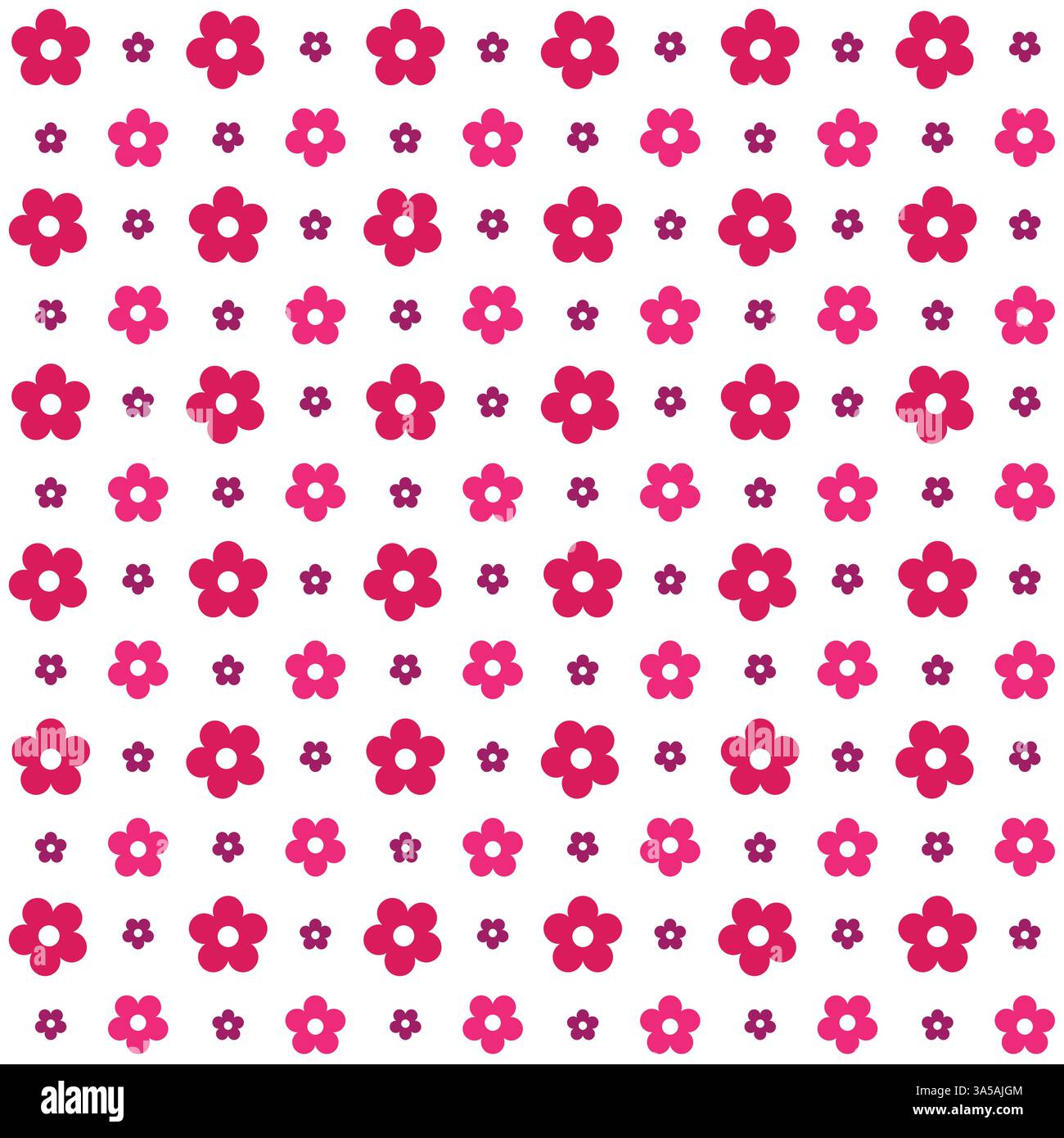 Seamless pink shaded flower on white background Stock Vector Image ...