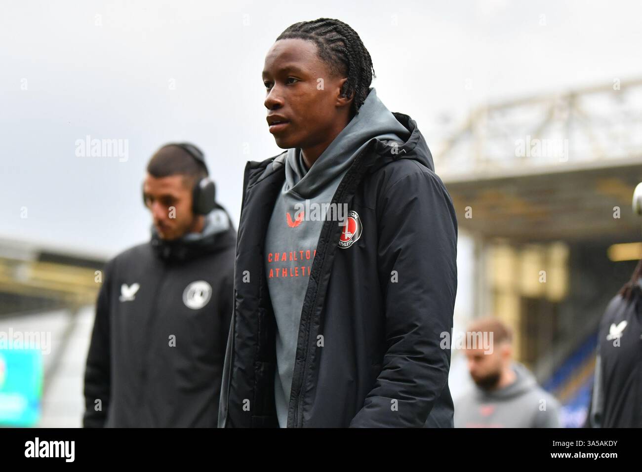 Peterborough, England. 22nd Mar 2025. Ibrahim Fullah before the Sky Bet ...