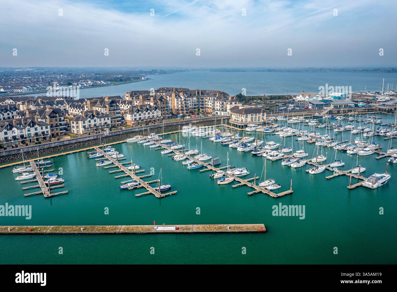 Nice Flight Over Malahide Town, Count Dublin, Republic Of Ireland Stock ...