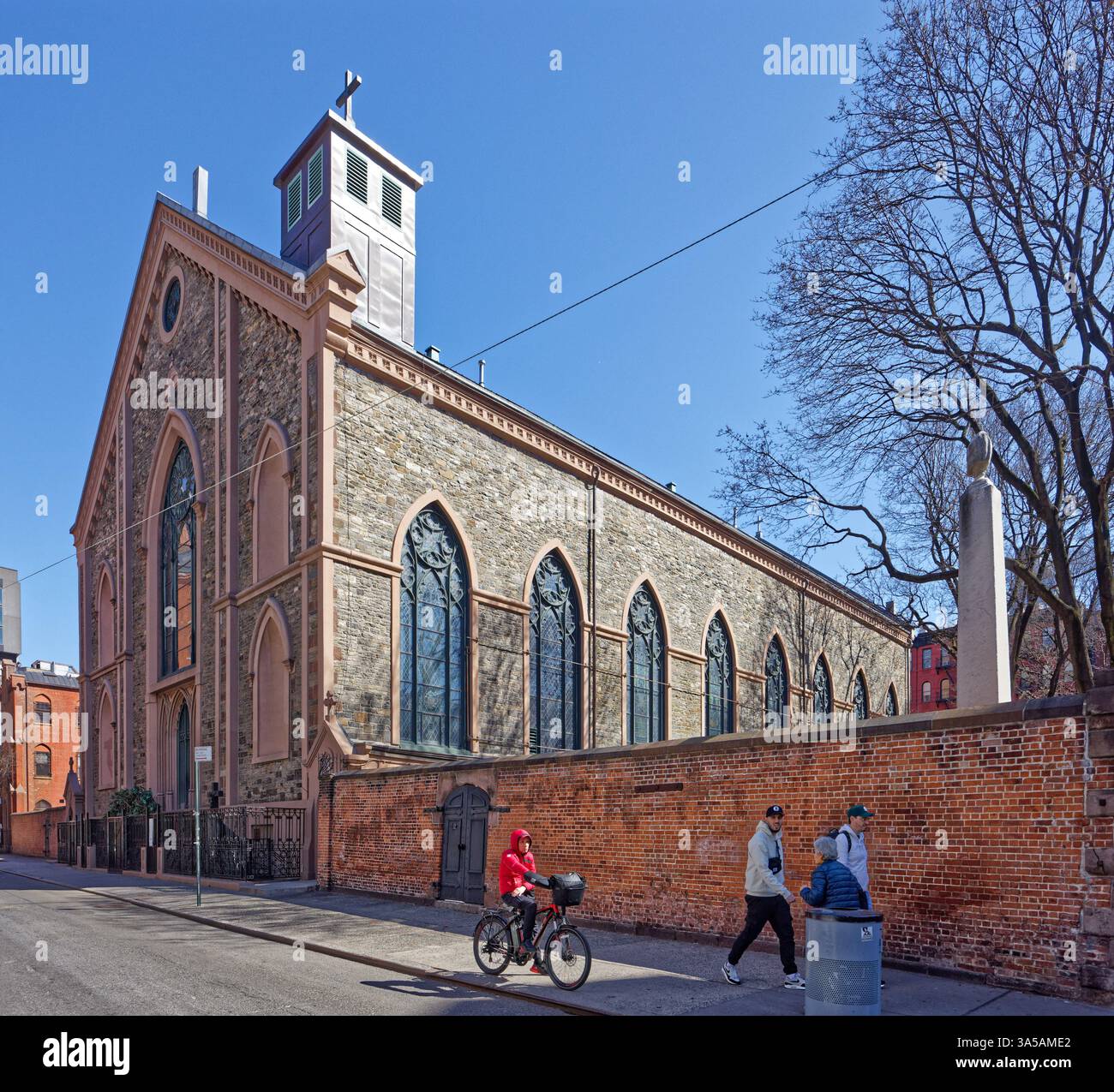 NYC landmark Old St. Patrick’s Cathedral, built in 1815 and restored ...
