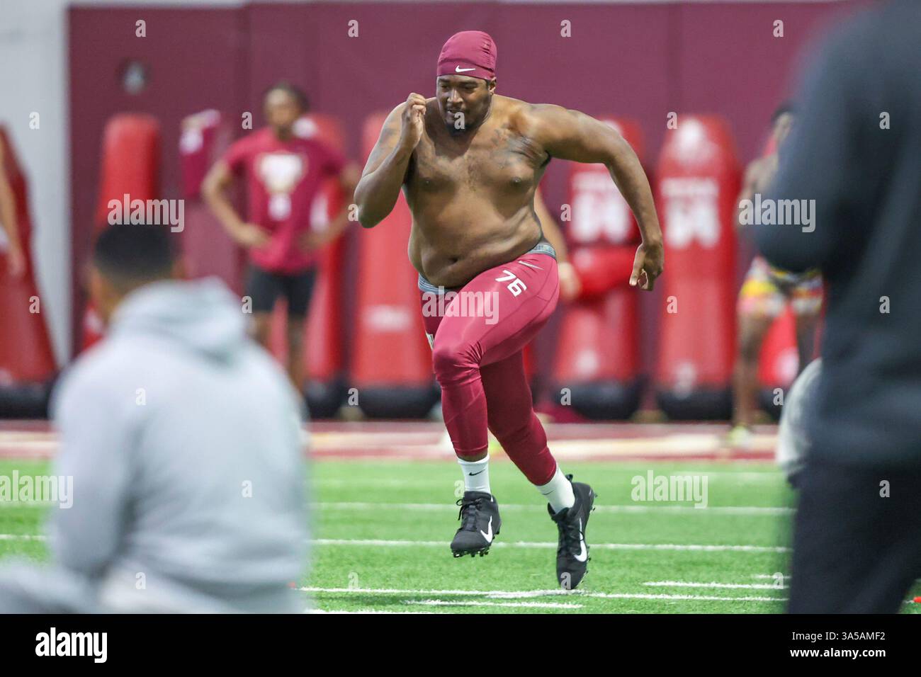 Florida State offensive lineman Darius Washington Florida State runs a ...