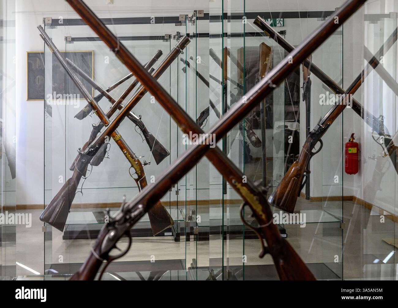 Installation of the Treasures of the Thun Armoury exhibition at the ...