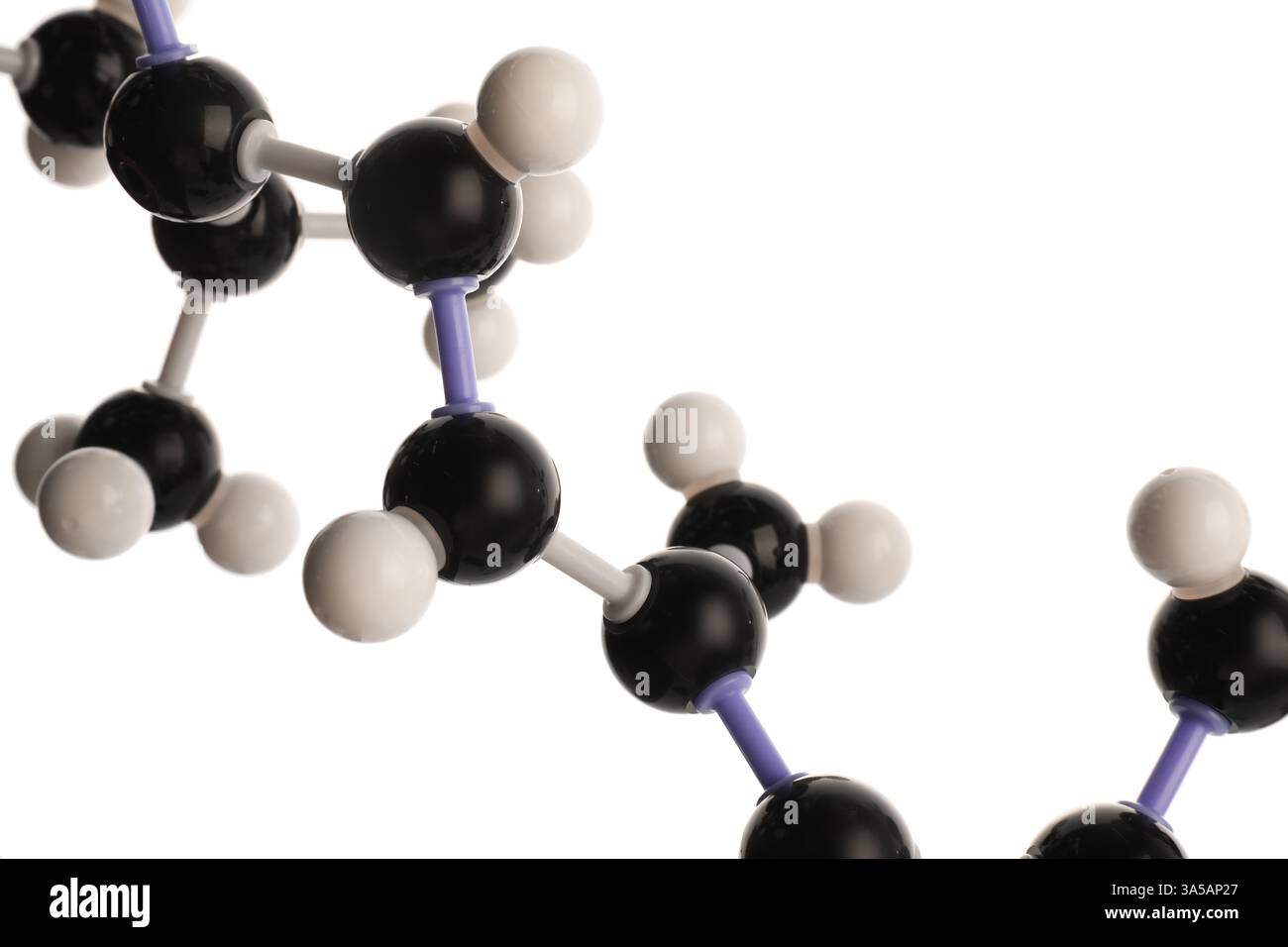 Molecule of retinol (vitamin A) isolated on white. Chemical model Stock ...