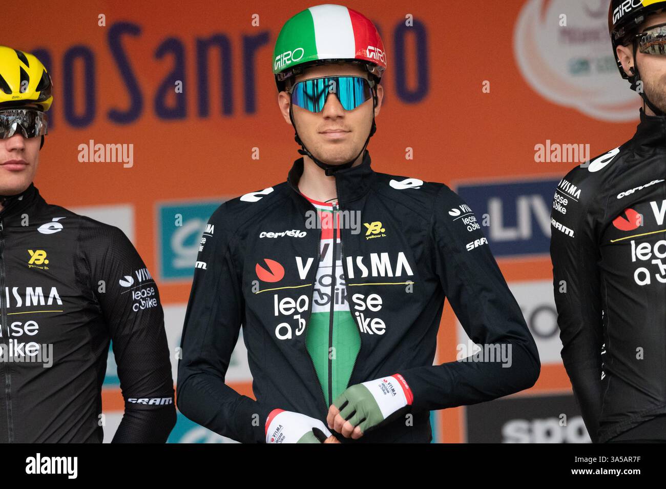 Pavia, Italy. 22nd Mar, 2025. Attila Valter, Team Visma-Lease a Bike ...