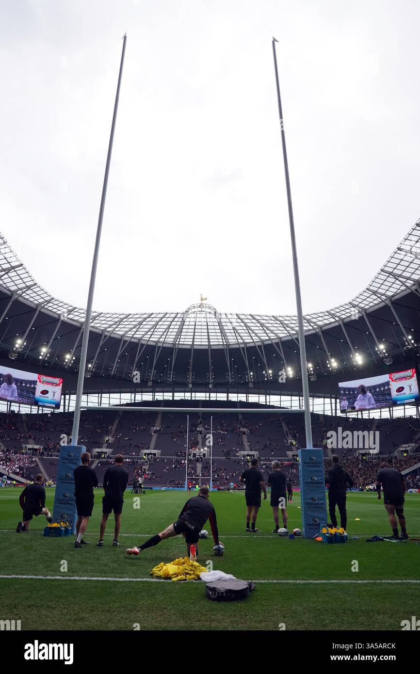 A general view ahead of the Gallagher Premiership Rugby match at the ...
